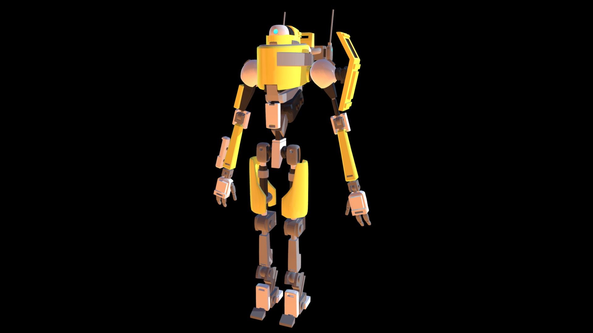 Yellow Robot - 3D model by Ryley Burnett (@ryleyburnett) [ea5b6d8 ...