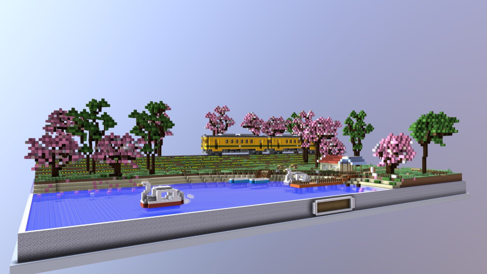 [Minecraft] Isumi rail line - 3D model by BREA (@breascraftlist ...