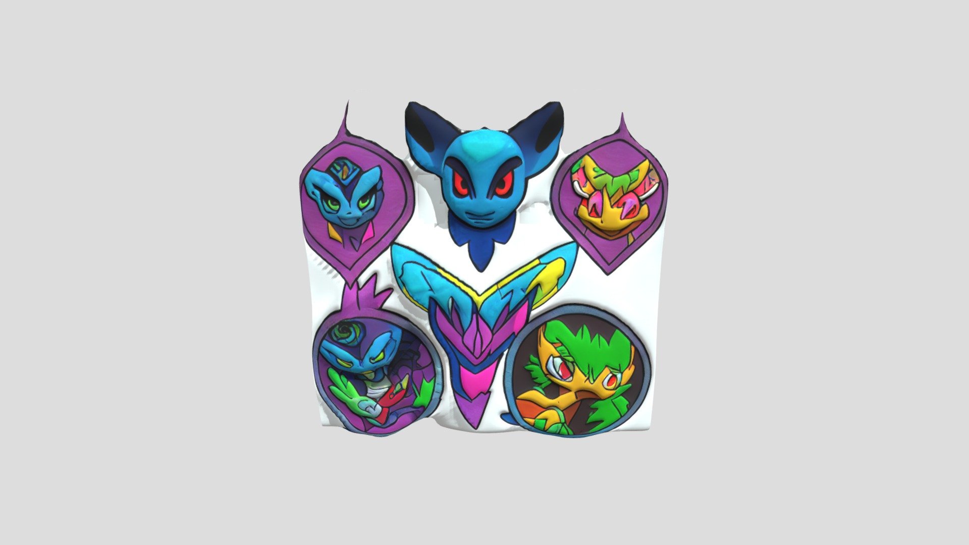 Pokemon Goal 1305 - Download Free 3D model by klrxyz [ea5c71c] - Sketchfab