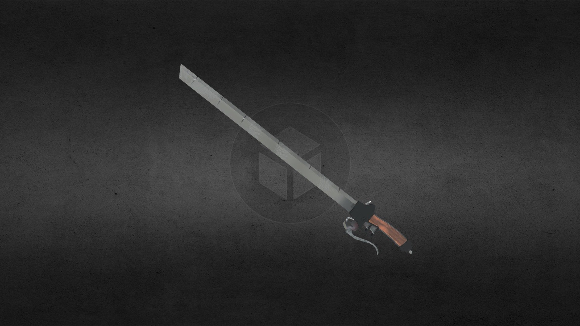 attack-on-titan-gear-sword-low-poly - 3D model by cevans2026 [ea5dd45 ...
