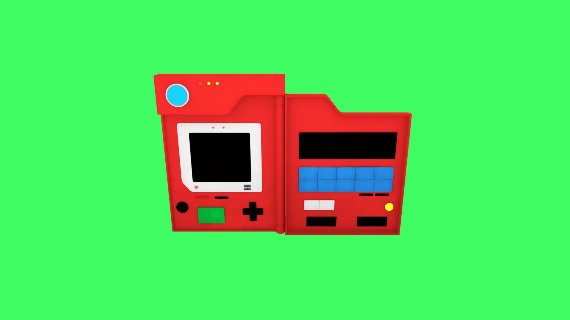 Pokedex en Blender - 3D model by Chalky3D [ea5edfa] - Sketchfab