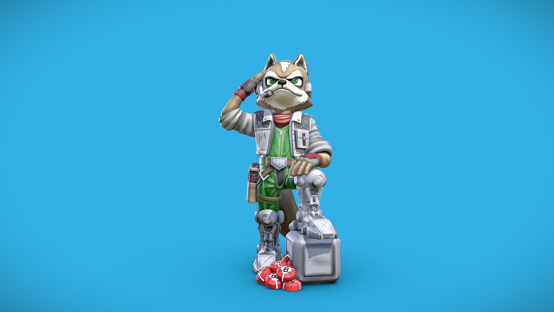 The Fox PlayStation - 3D model by VitaliyBurovArt [ea604db] - Sketchfab