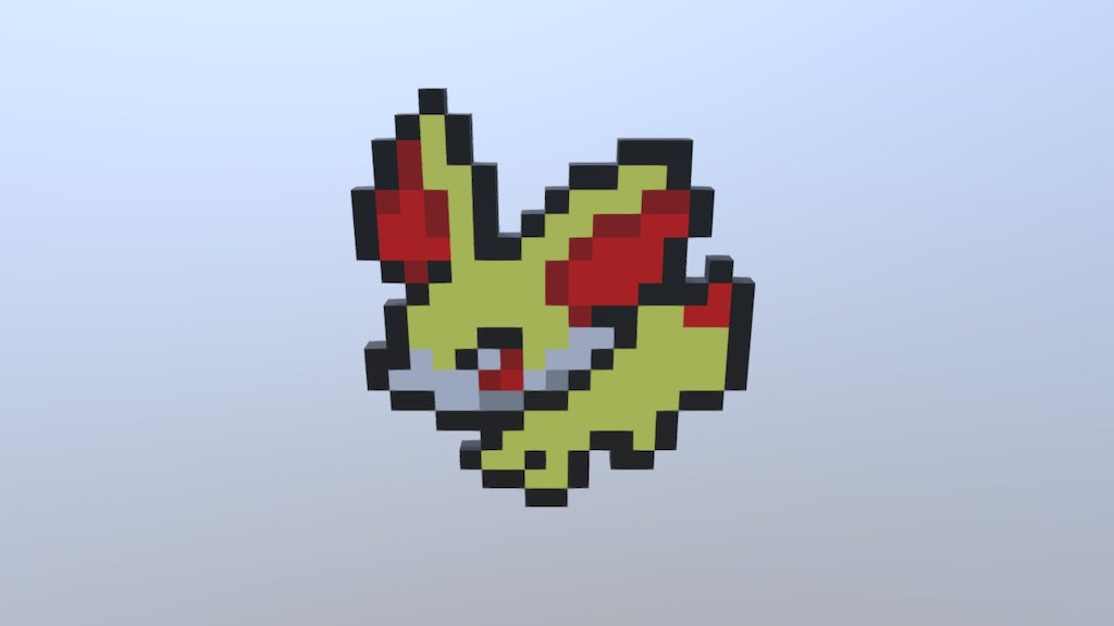 Fennekin (Pixel Art) - 3D model by Mr. Tlazal (@HarryKr) [ea61cbe ...
