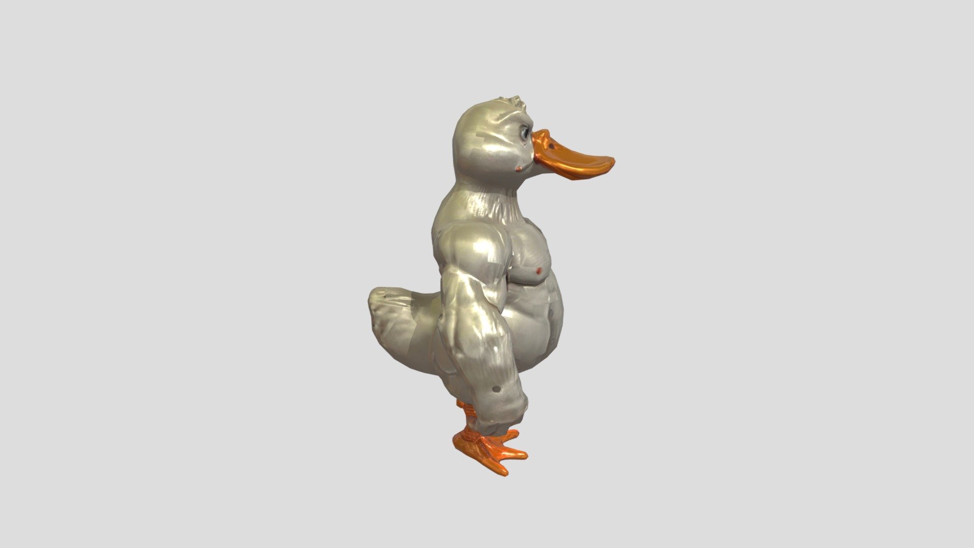 muscular humanoid duck - Download Free 3D model by The300 [ea66a9f ...