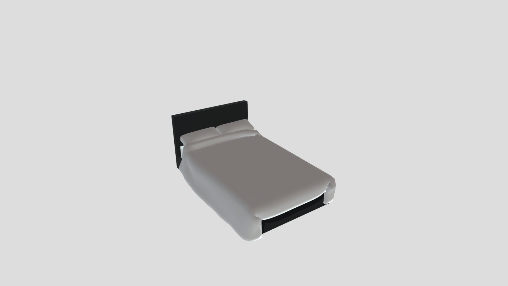 Simple bed - 3D model by Marco De Simone (@marcodesimone888) [ea679b7 ...