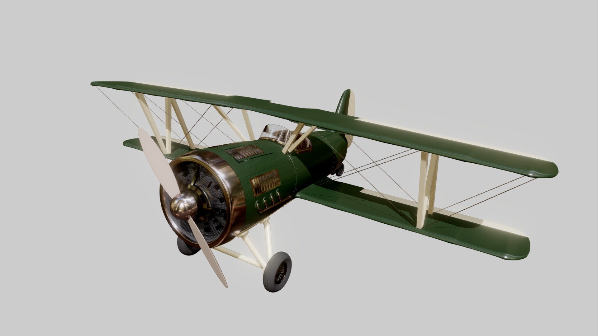 Old Biplane 01 - 3D model by Cristsoft (@Cristian.Sanchez.Esquivel ...