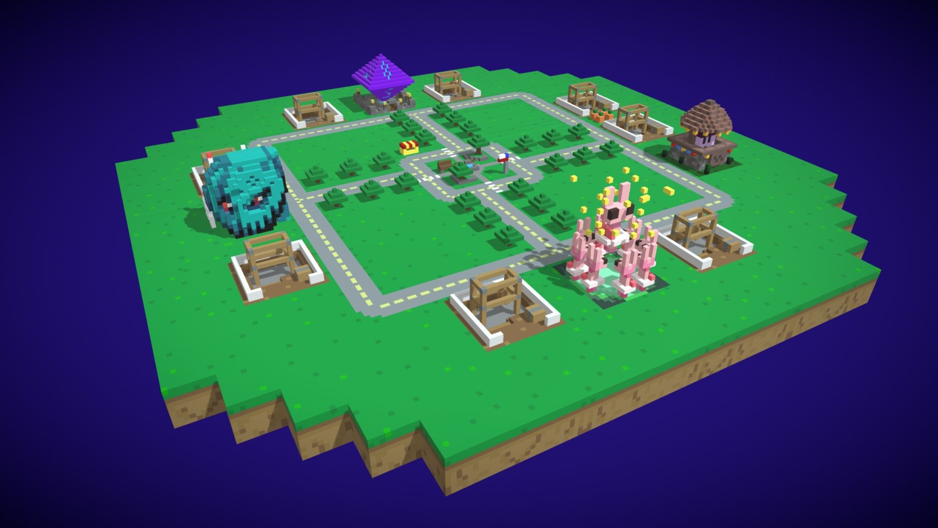 Makerville - first map prototype - 3D model by Mottzy [ea6995e] - Sketchfab