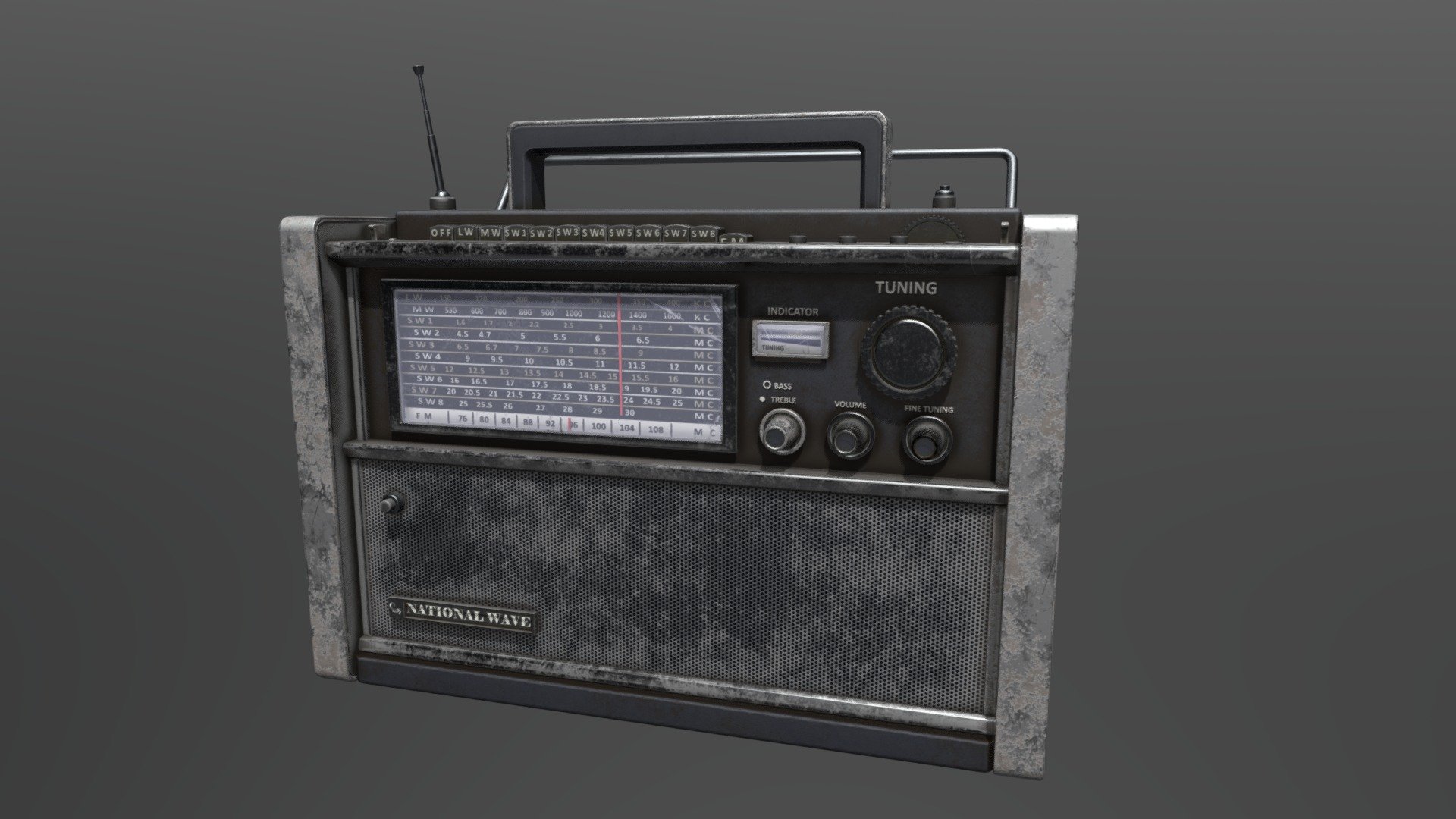 Radio - 3D model by 3dgoat [ea69dd9] - Sketchfab