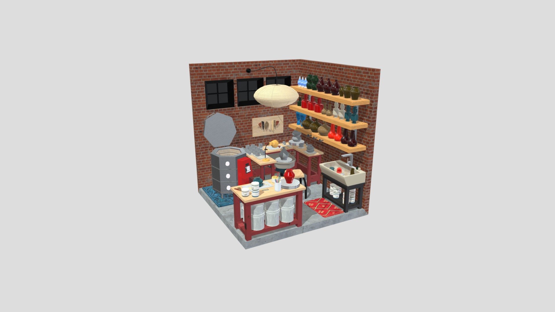 Ceramic Studio - 3D model by isabellabonilla [ea6ccee] - Sketchfab
