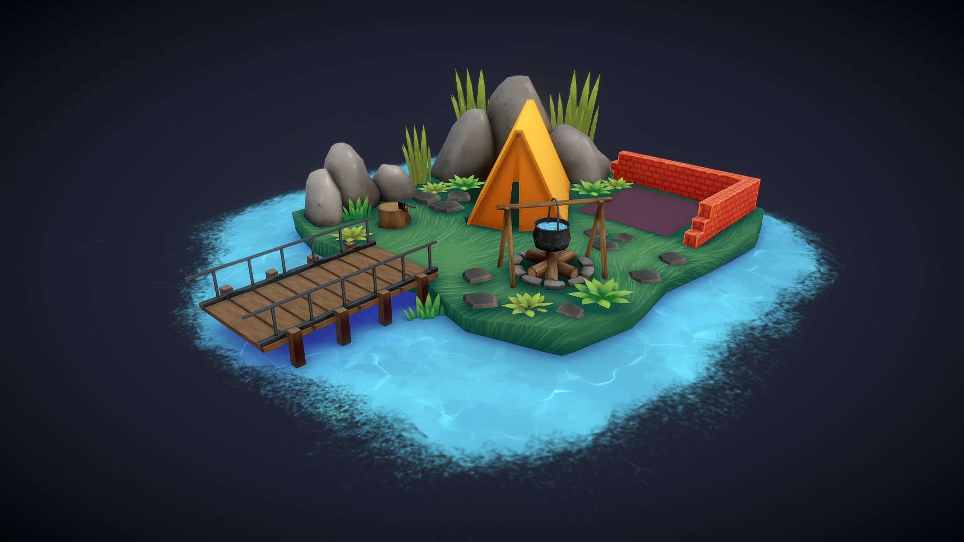 ASSET MODELING - TENT - 3D model by Agnieszka Talik (@agatalik ...