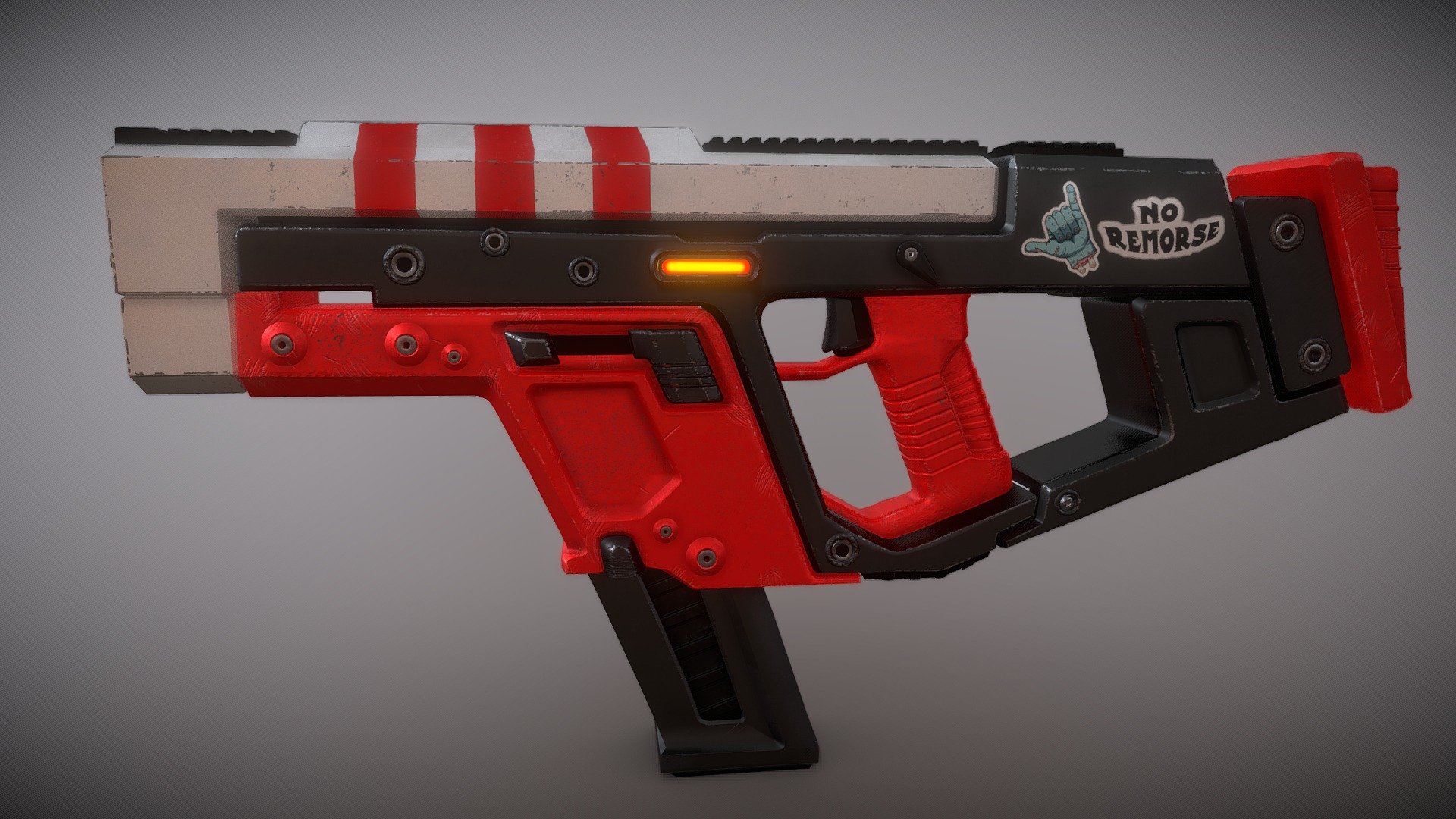 Sci-Fi Game Ready Gun - 3D model by taherk [ea6e9fa] - Sketchfab
