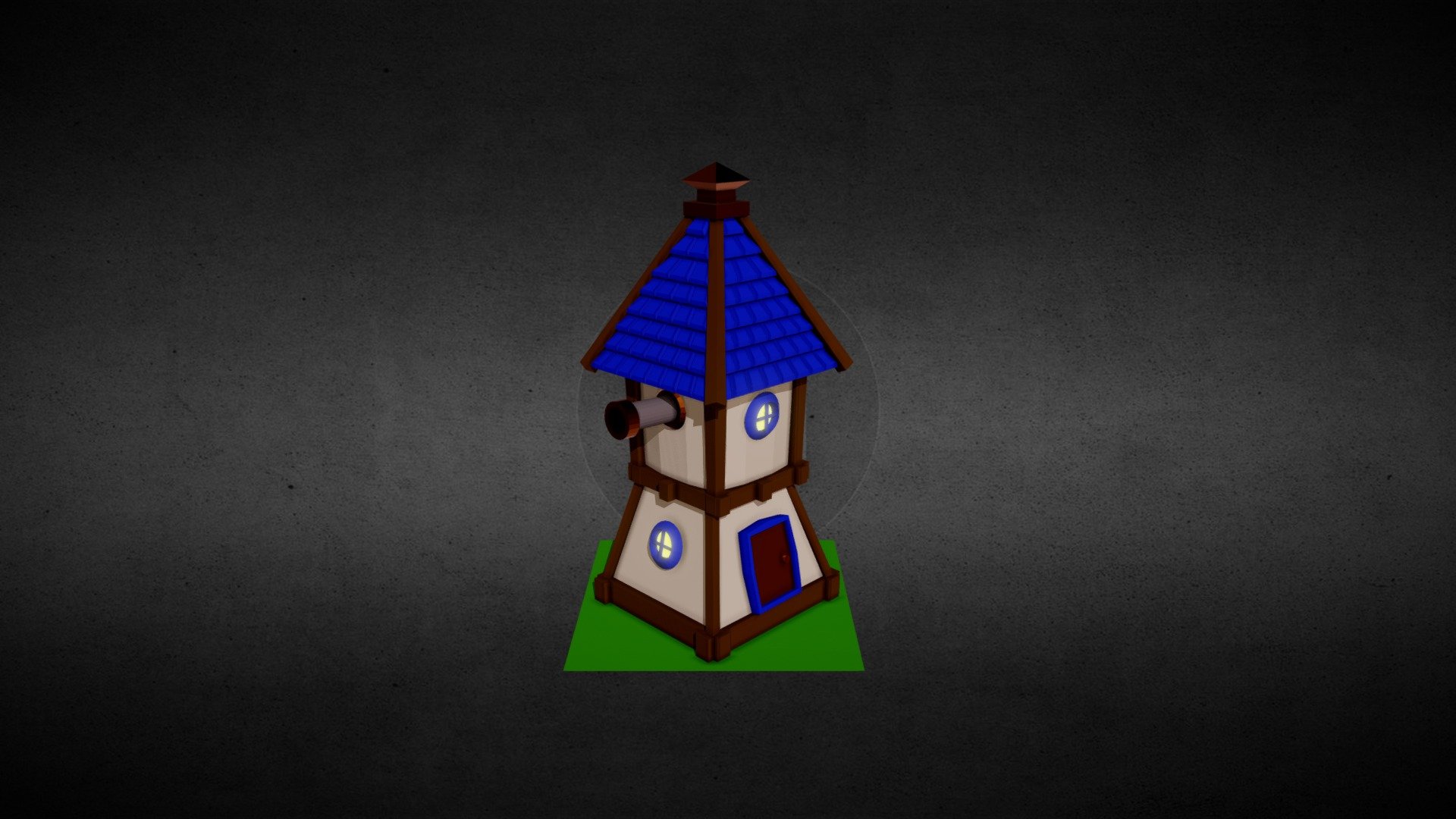 Tower Low-poly - Download Free 3D model by NikolZerg [ea7259d] - Sketchfab