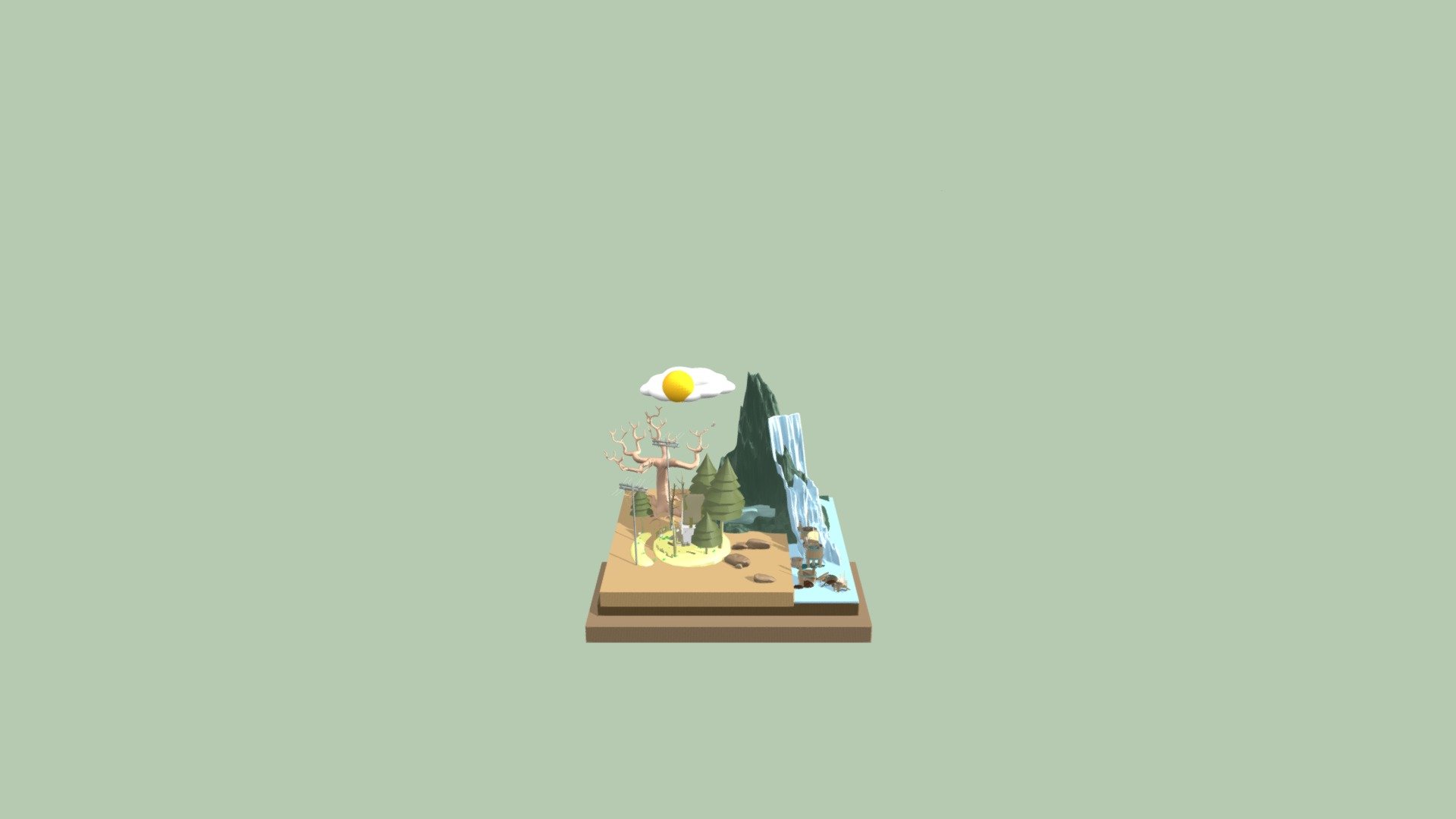 UNSDG-clean water and sanitation - Download Free 3D model by limeihan ...