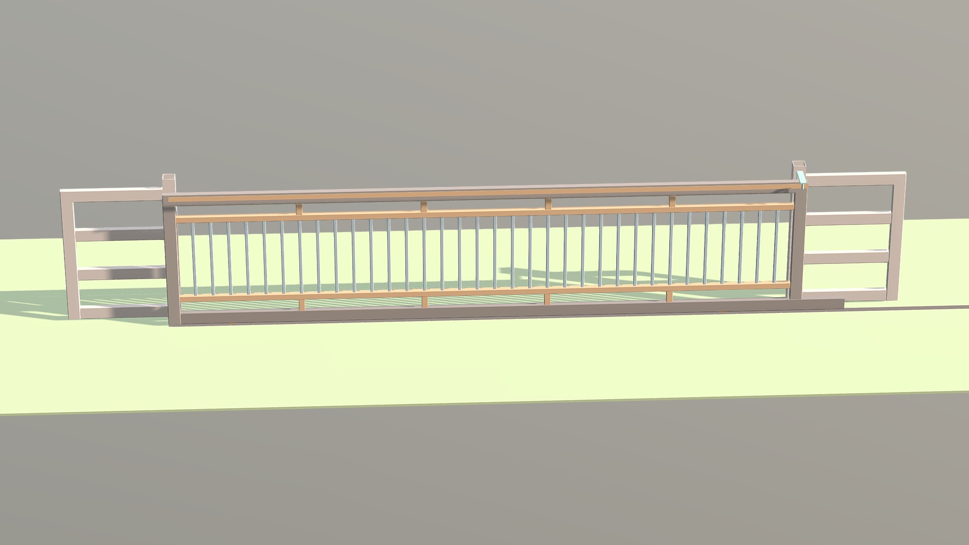 Sliding Gate - 3D model by Gates (@pravinpindolia) [ea75baa] - Sketchfab