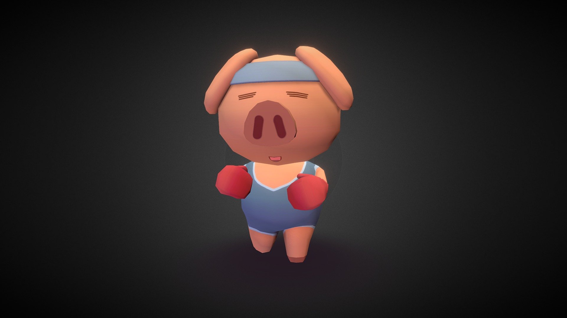 Pig Boxer - 3D model by Tangled-Mesh [ea7bf92] - Sketchfab