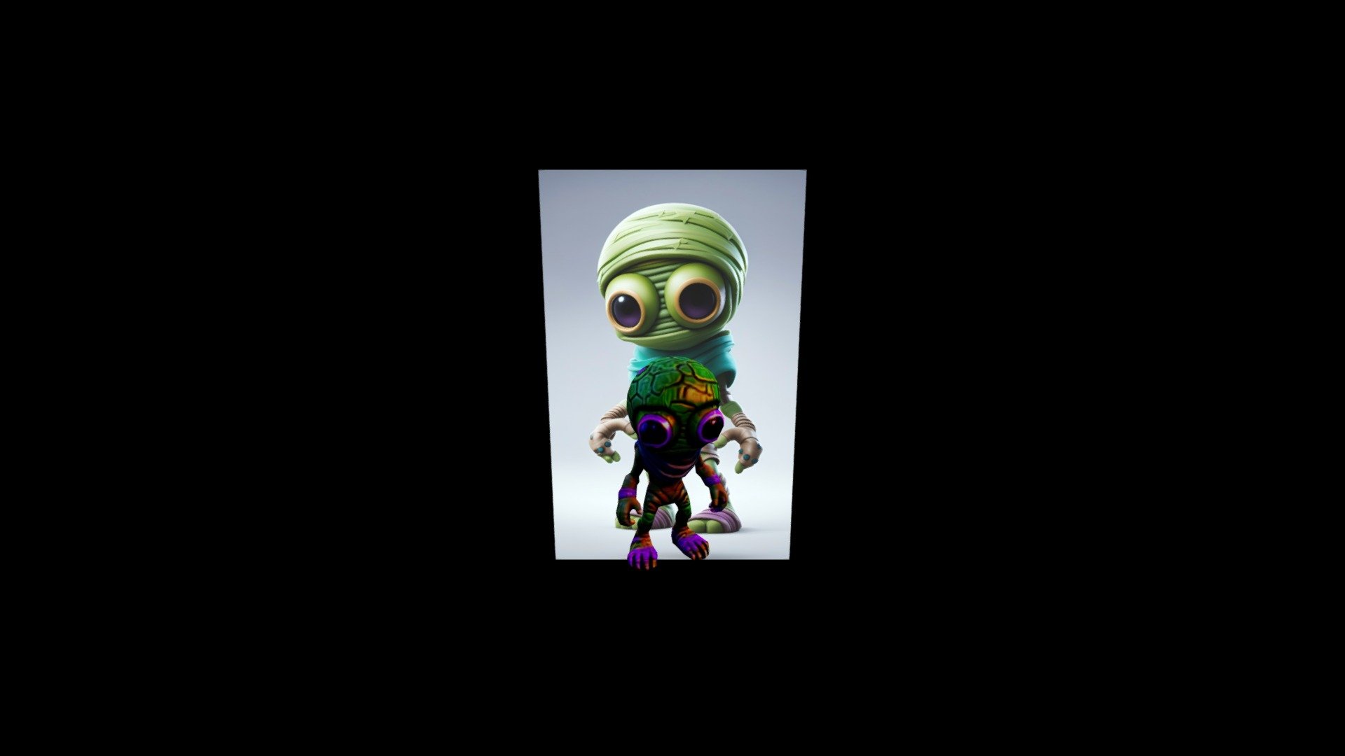 The Green Mummy The Green Mummy is a carto - Download Free 3D model by ...