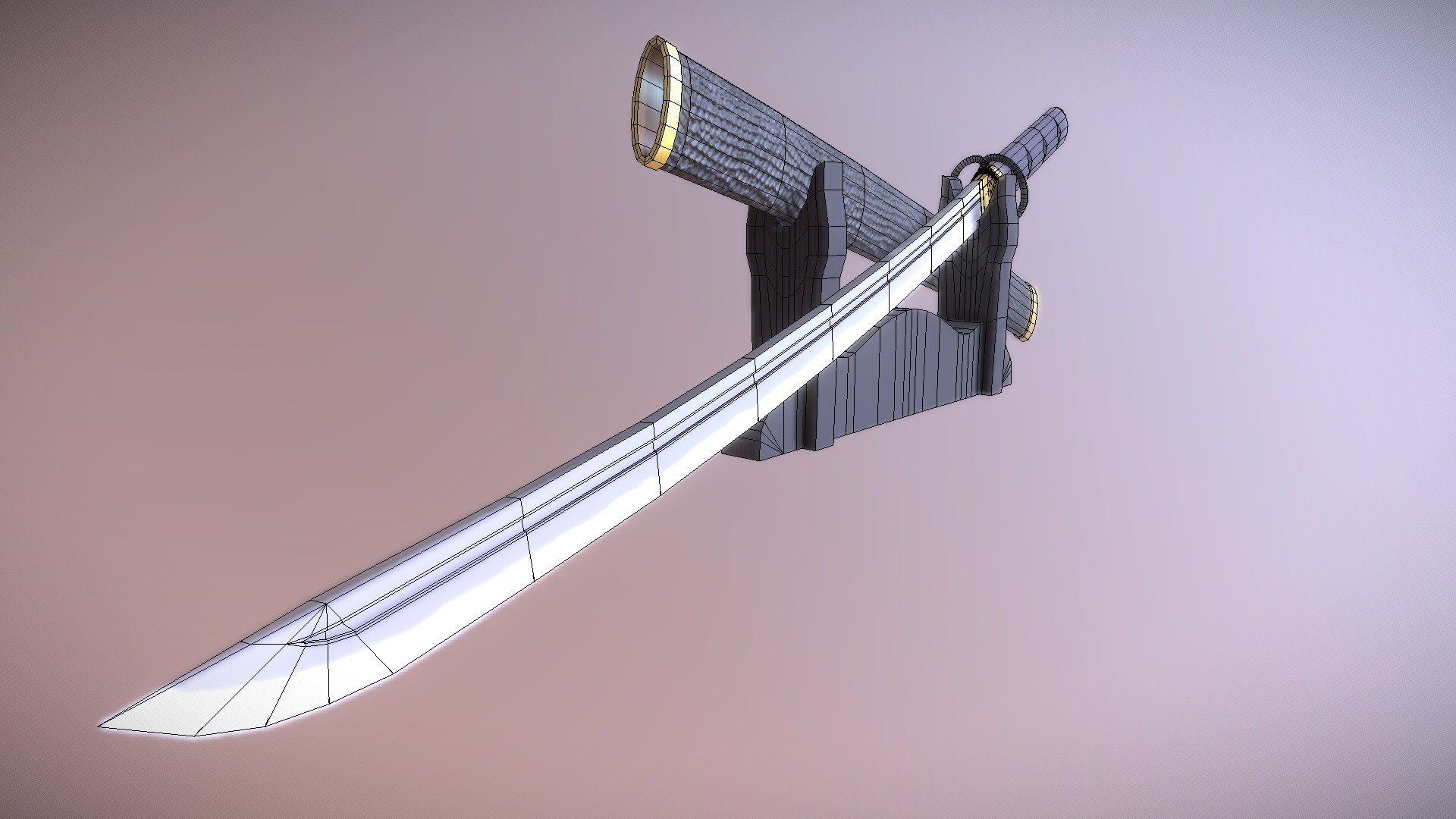 Katana or Japanese Sword - Download Free 3D model by Belatti Martín ...