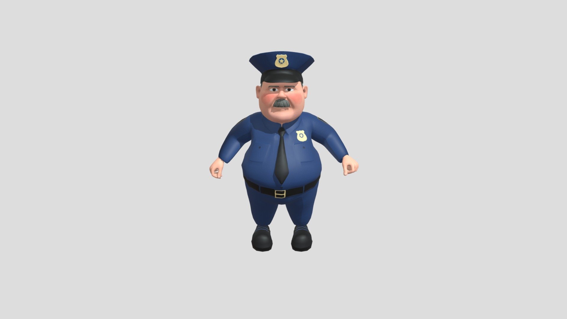 Police Man- Human Character - 3D model by artbeesstudio [ea7e9ed ...