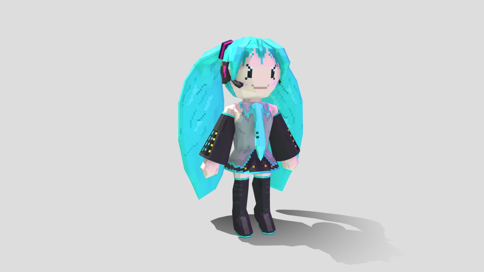 hatsune miku - 3D model by scarfcrow [ea807c5] - Sketchfab
