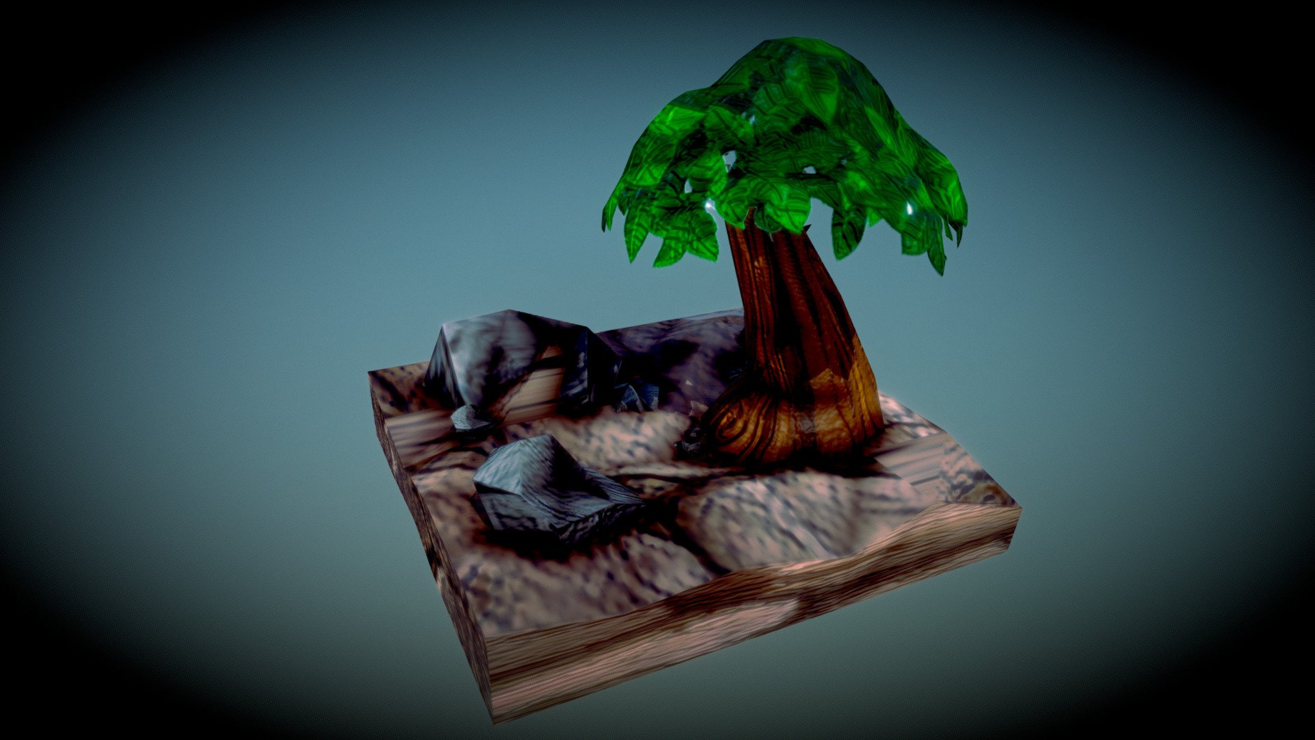 Tree Scene - 3D model by jasonetienne [ea82051] - Sketchfab