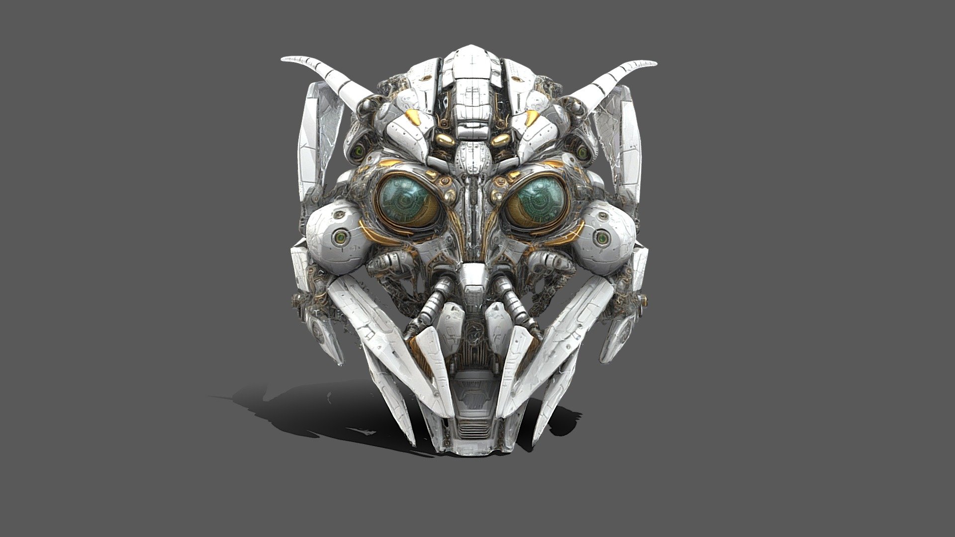 Cybernetic Insectoid mask - 3D model by VertaScan [ea821af] - Sketchfab