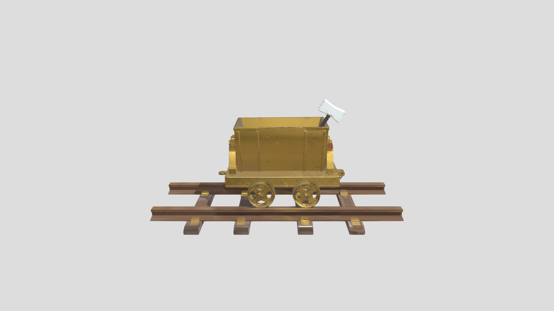 Chariot_Minier - 3D model by Olivier.Racicot.Barbier [ea82971] - Sketchfab