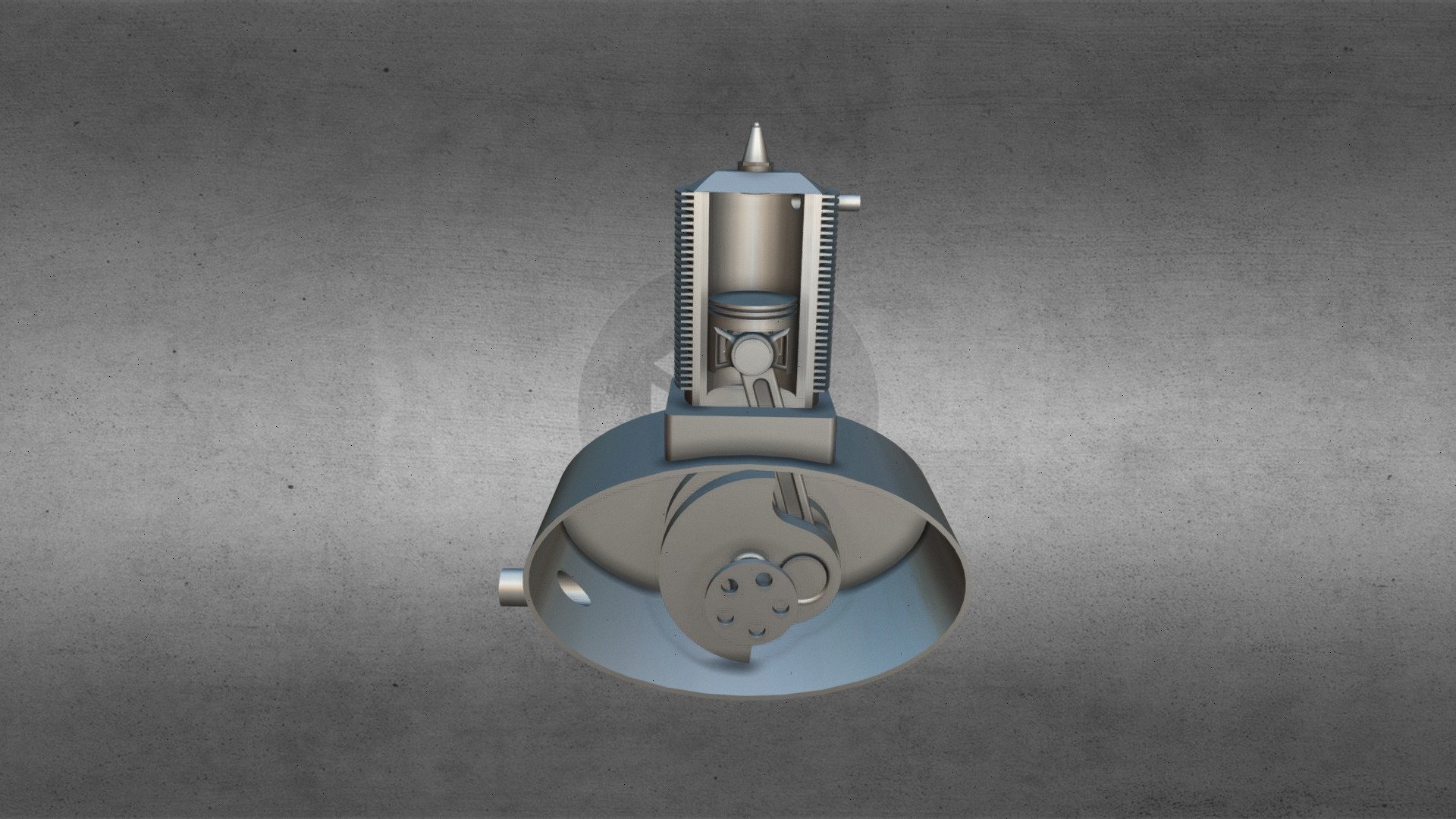 2-Stroke Engine - 3D model by johnxris [ea84ae4] - Sketchfab