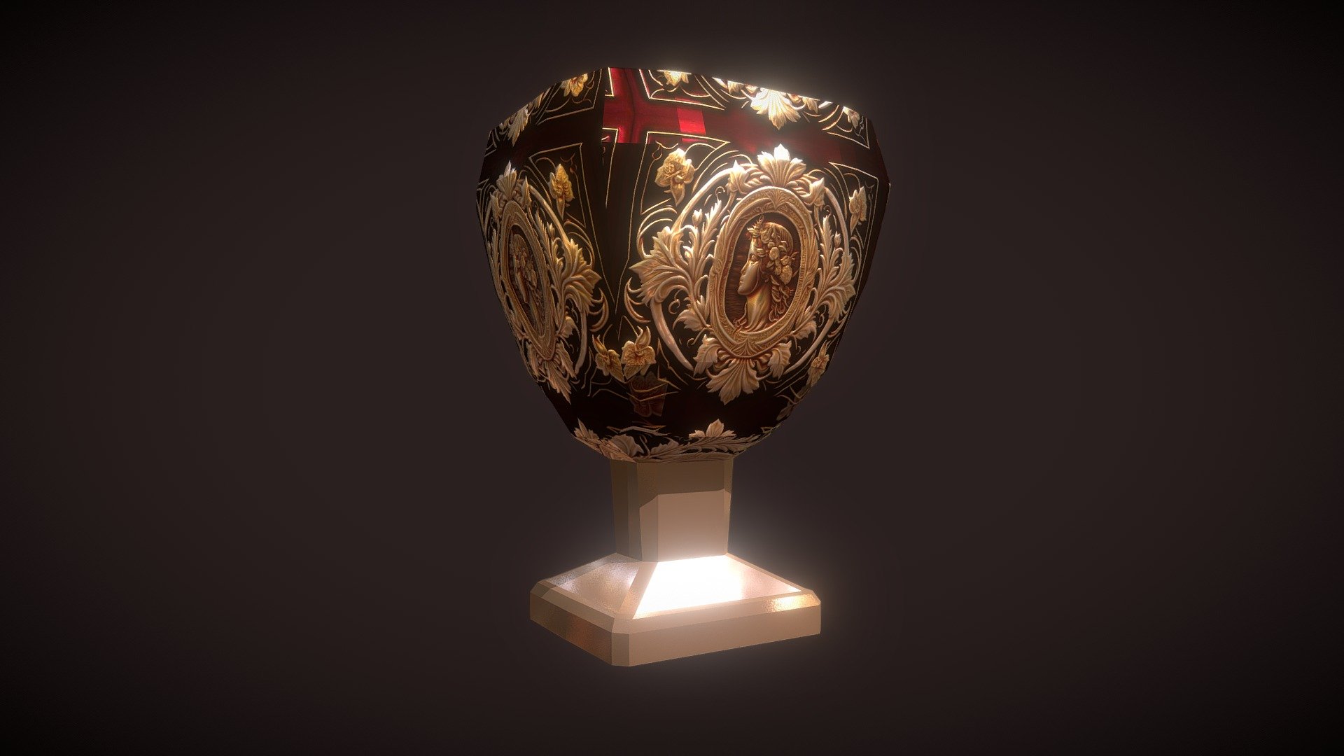 roman cup 3 blue - Buy Royalty Free 3D model by mikegarciadigitalart ...