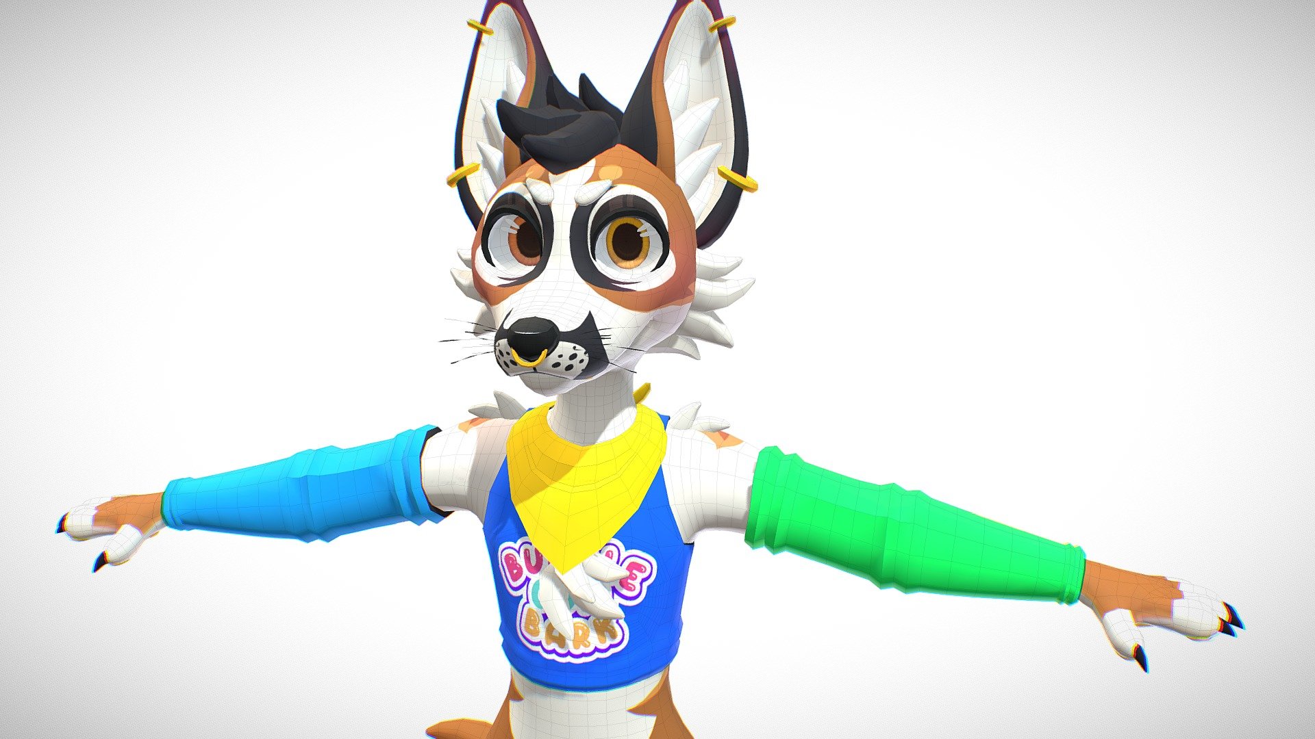 Pride Pup VRChat Base - 3D model by bubblegumbark [ea86ffc] - Sketchfab