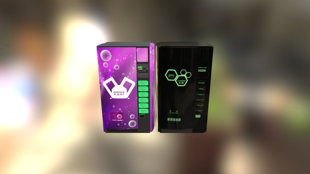 Cyberpunk Vending Machines - 3D model by KyleMasonGameDesign [ea8717f ...