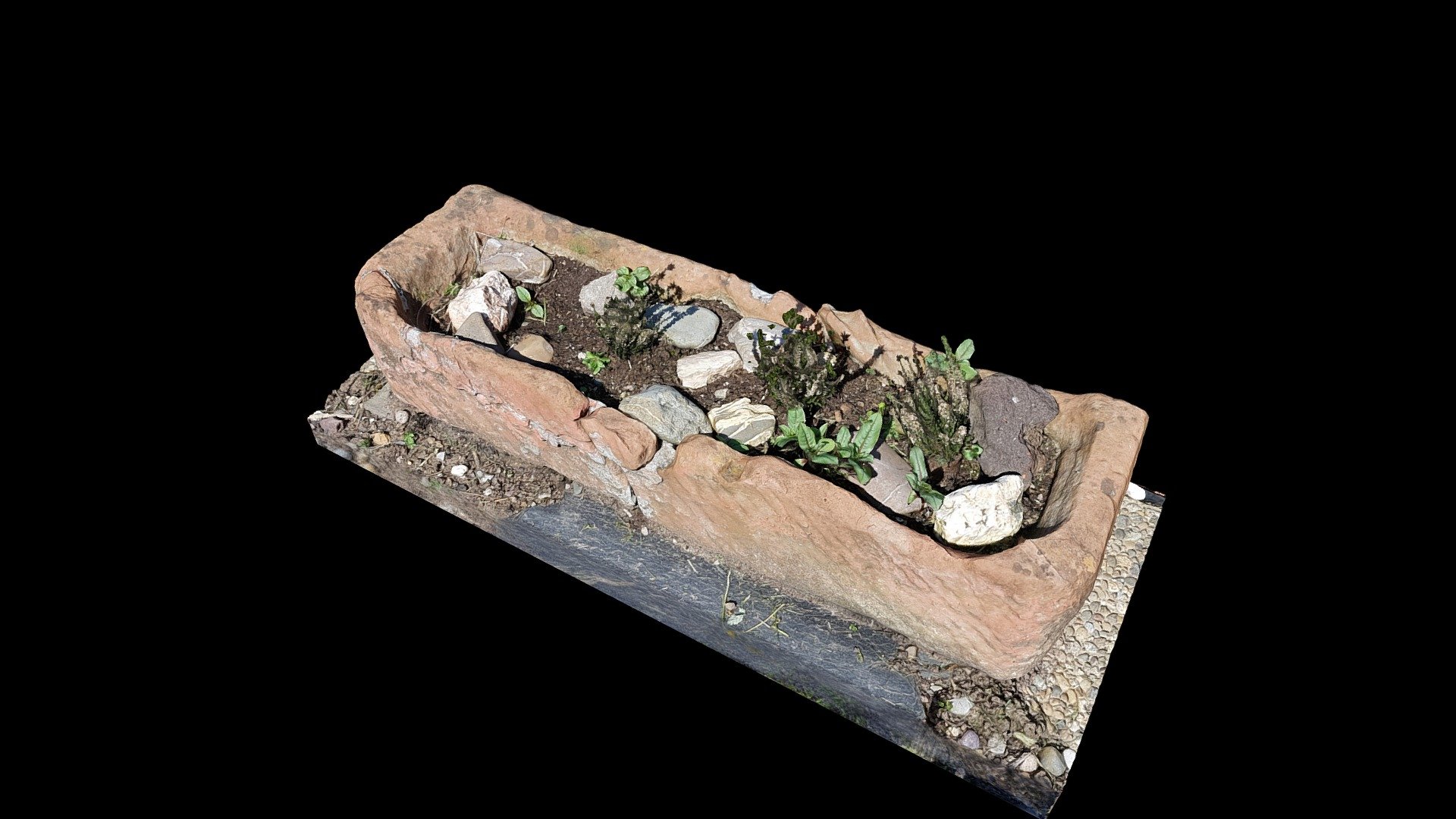 sandstone trough - Download Free 3D model by tyrkir4 [ea872f7] - Sketchfab