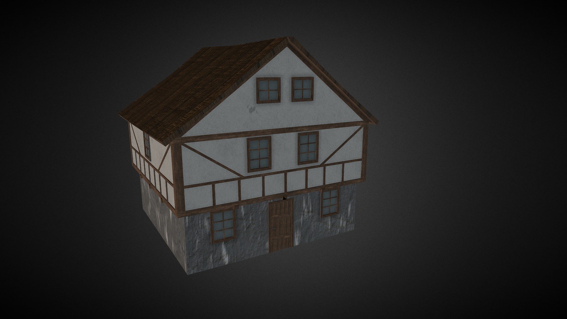 Low poly home-2 (download) - Download Free 3D model by TheLea [ea88a68 ...
