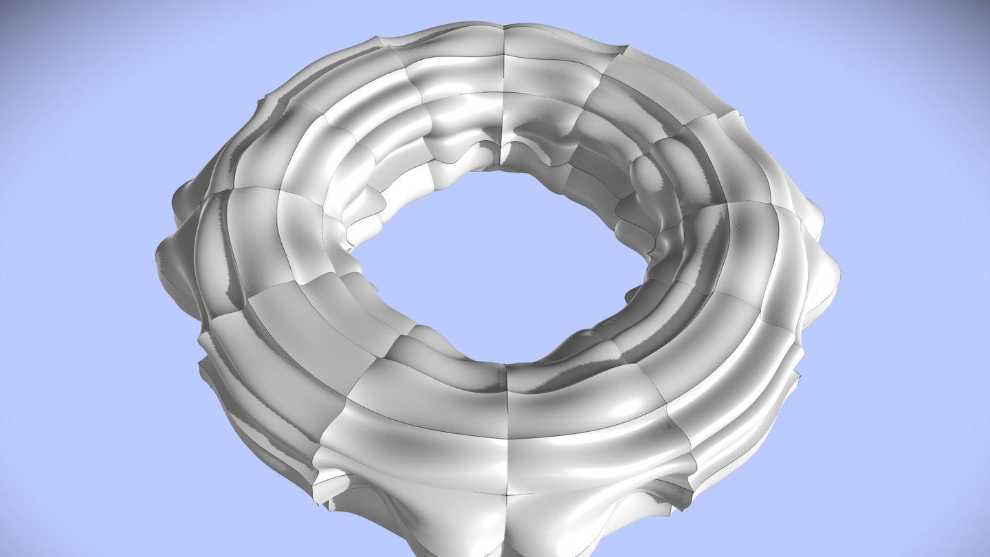 Initial high-order mesh for a torus (p=2) - 3D model by Eloi Ruiz ...
