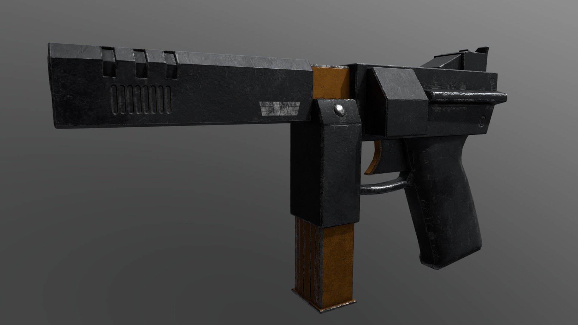 Sci-Fi Pistol - 3D model by Ross Helms (@RossHelms) [ea89a13] - Sketchfab