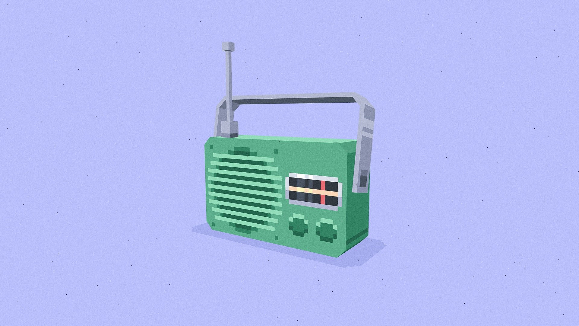 Retro Radio - 3D model by lacruzo [ea8b491] - Sketchfab