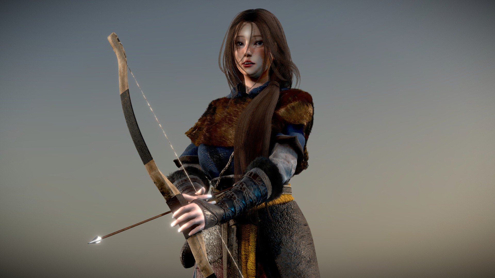 Snow Girl - Game Ready - 3D model by Cssia [ea923c3] - Sketchfab