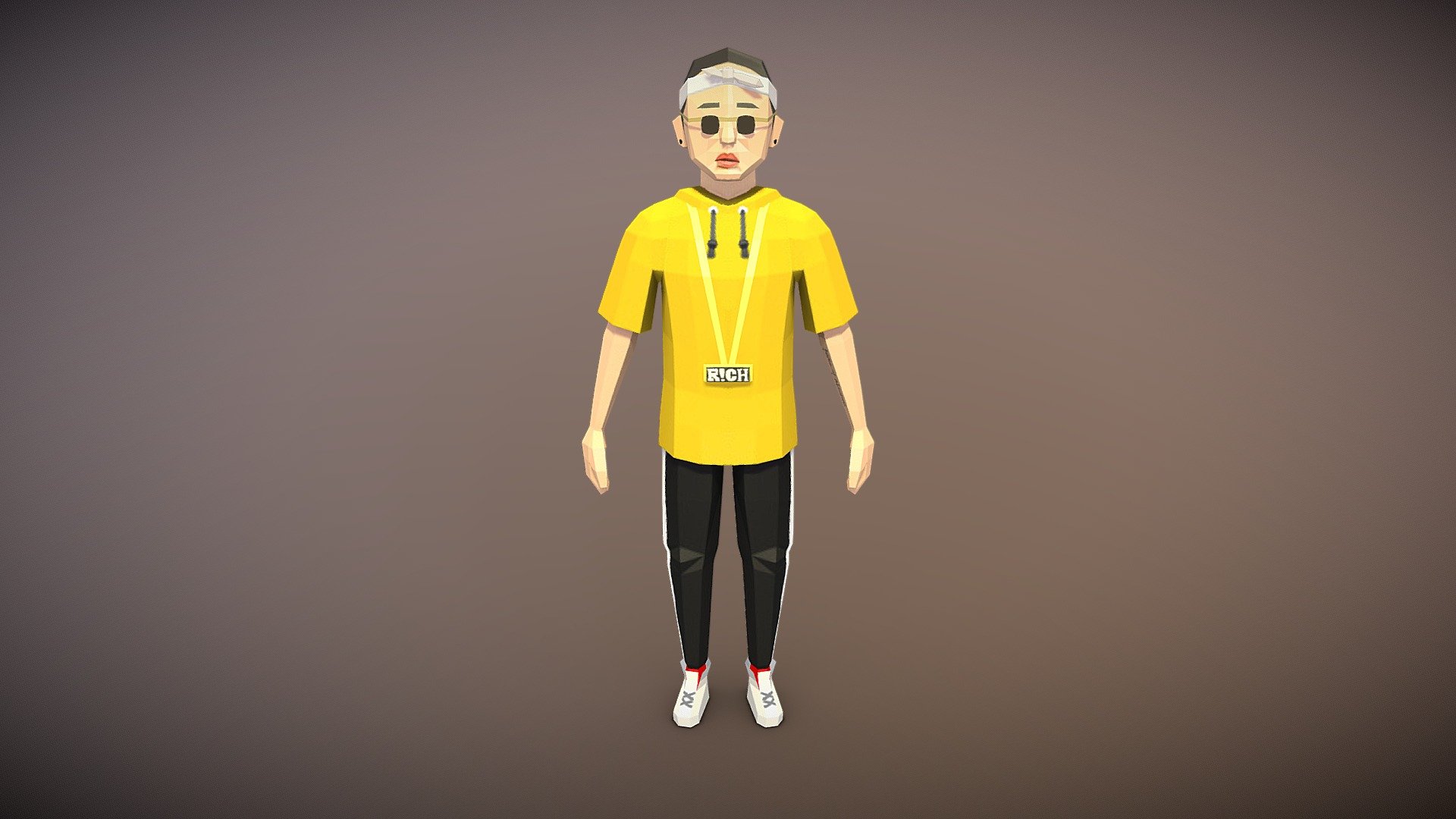 polygon character rap singer - 3D model by Kenny3Digital (@BruceChen ...