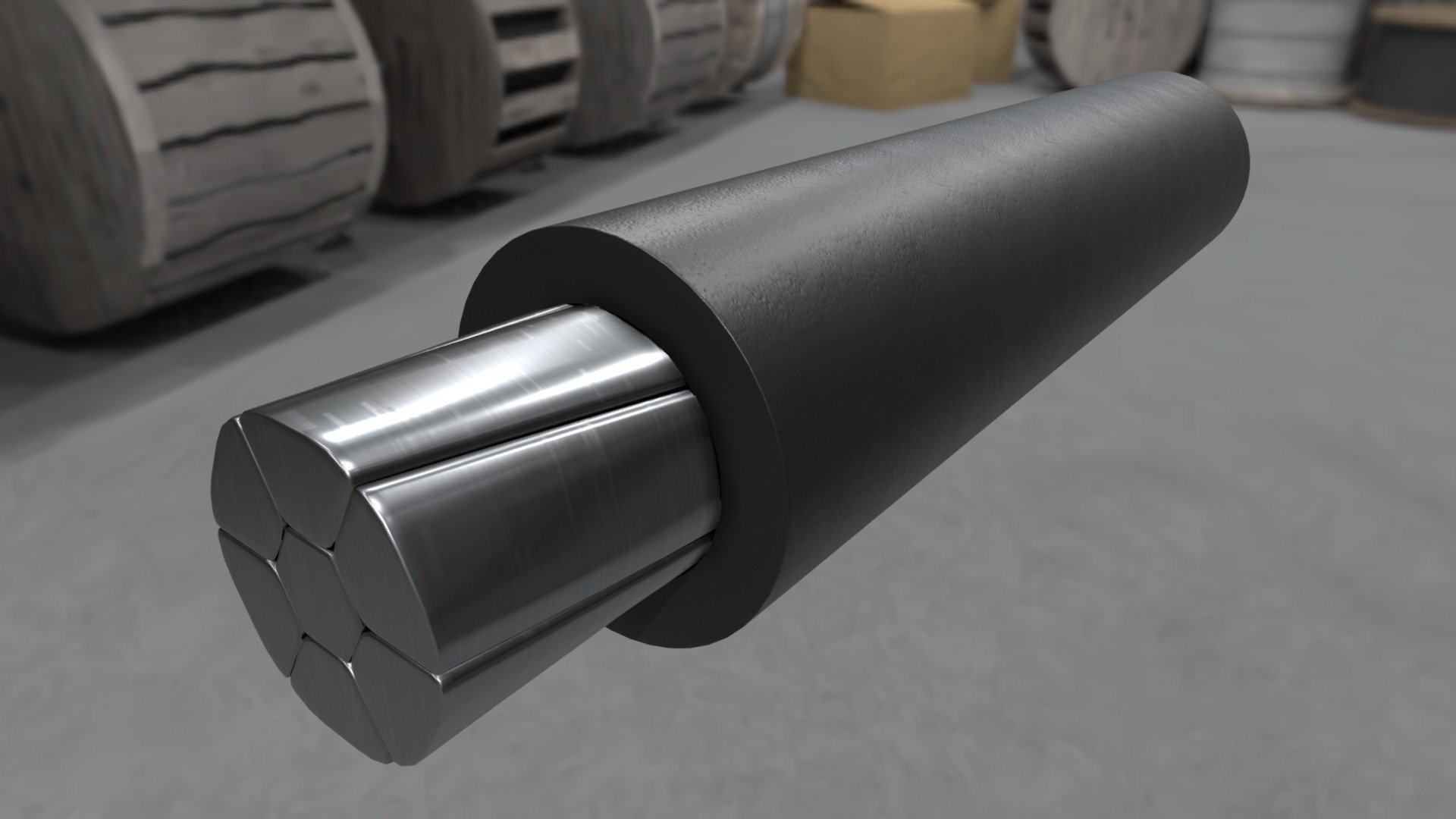 Провод СИП-3 — 20кВ - 3D model by sts-kabel [ea95c8e] - Sketchfab