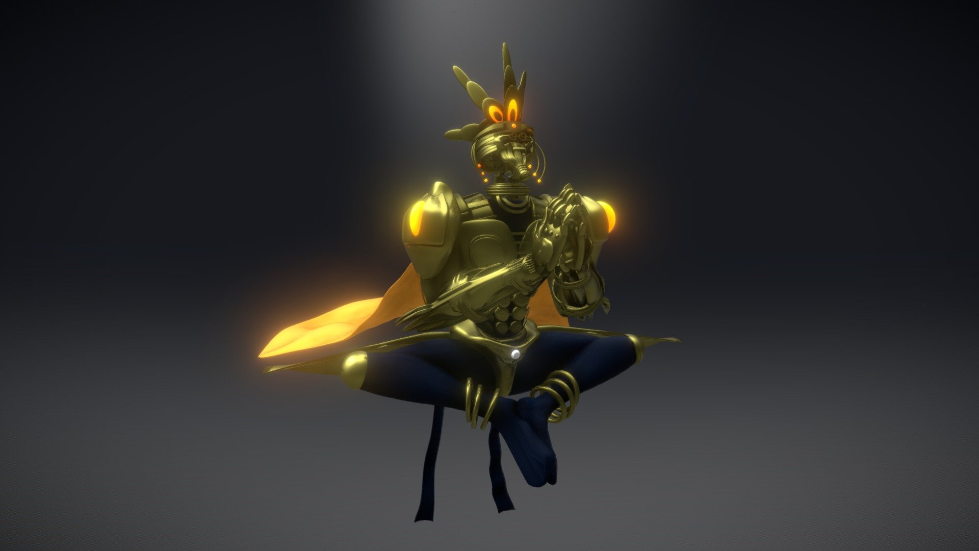 Mechanical monk - Download Free 3D model by Pedram Ashoori ...