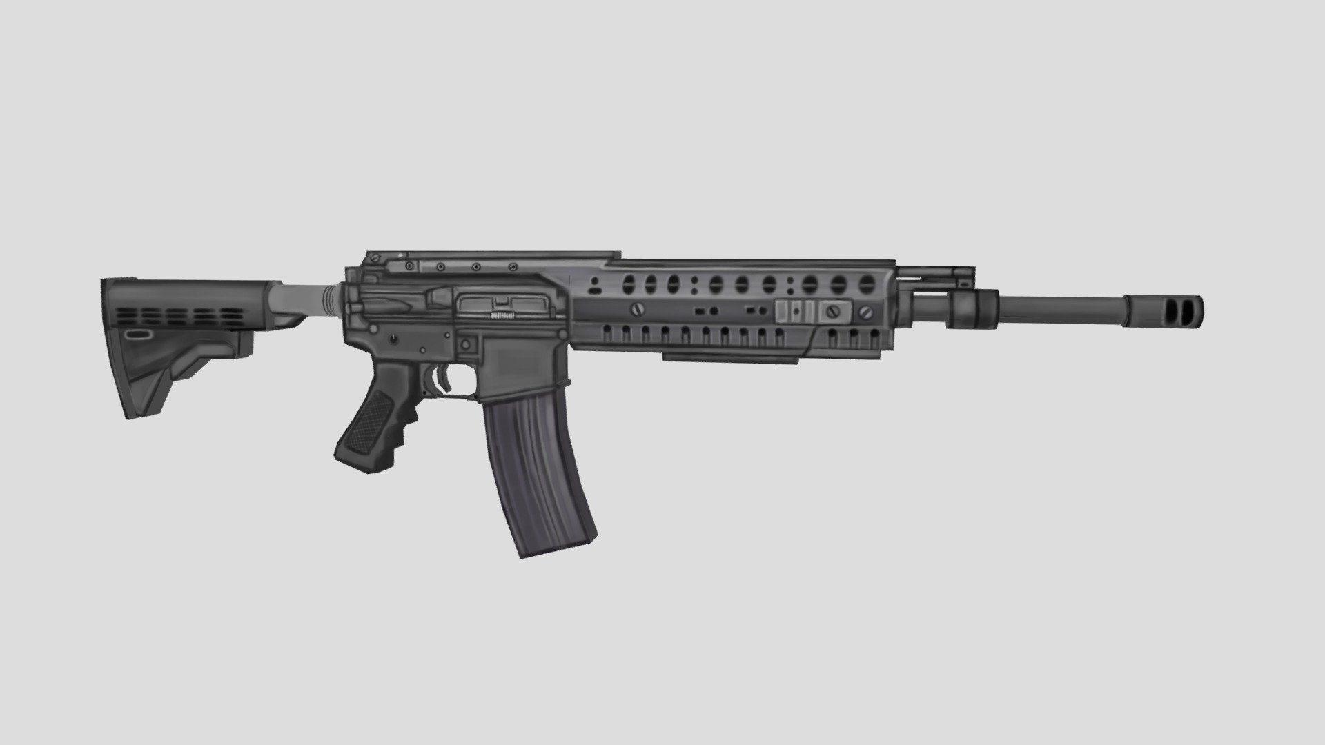 Barrett M468 - 3D model by BRITA74 [ea97895] - Sketchfab