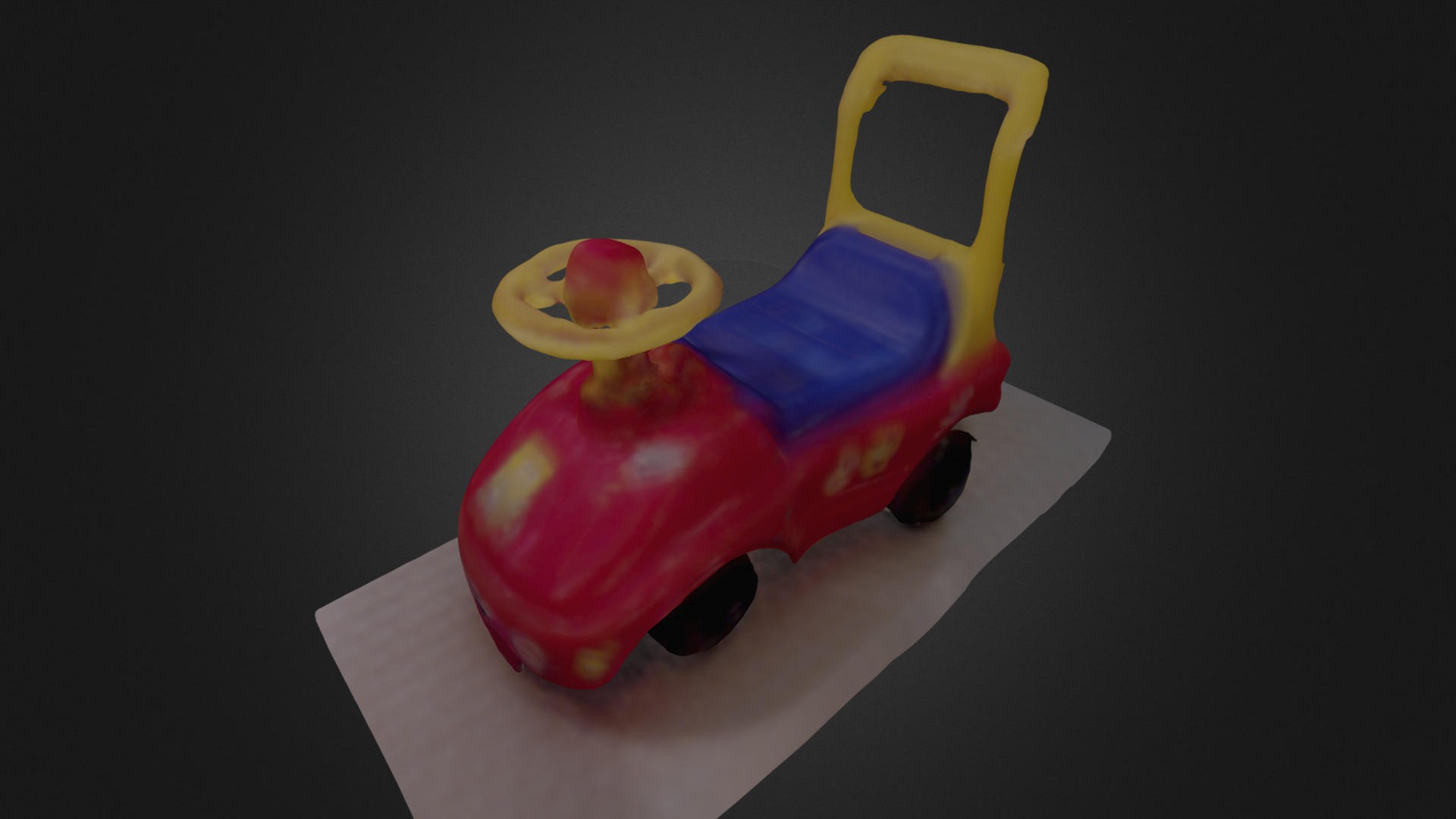 toy push car - 3D model by Luis (@habitainer) [ea9a472] - Sketchfab