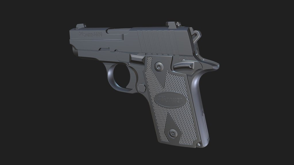 (2015) Sig Sauer P238 - 3D model by goldengrifon [ea9b601] - Sketchfab