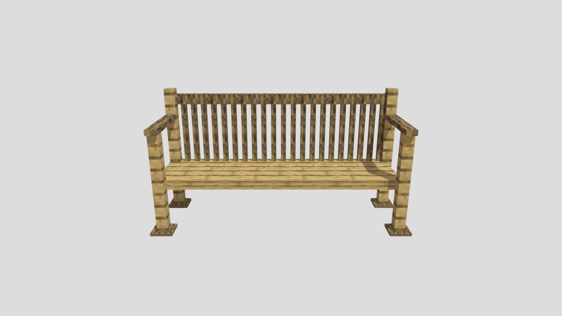 Oak Bench - Download Free 3D model by wyracreations [ea9e979] - Sketchfab