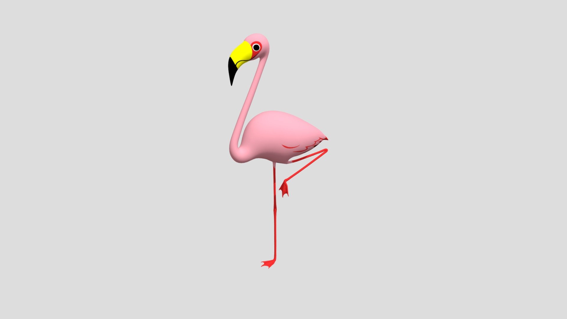 Flamingo - 3D model by frisiloctavia [eaa00d4] - Sketchfab