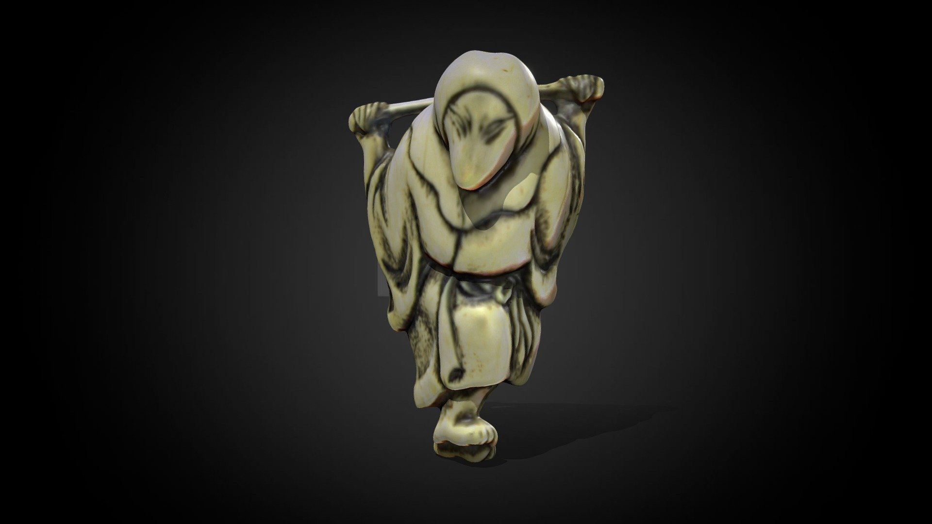 Fox Priest netsuke by Yoshitada - Download Free 3D model by Minneapolis ...