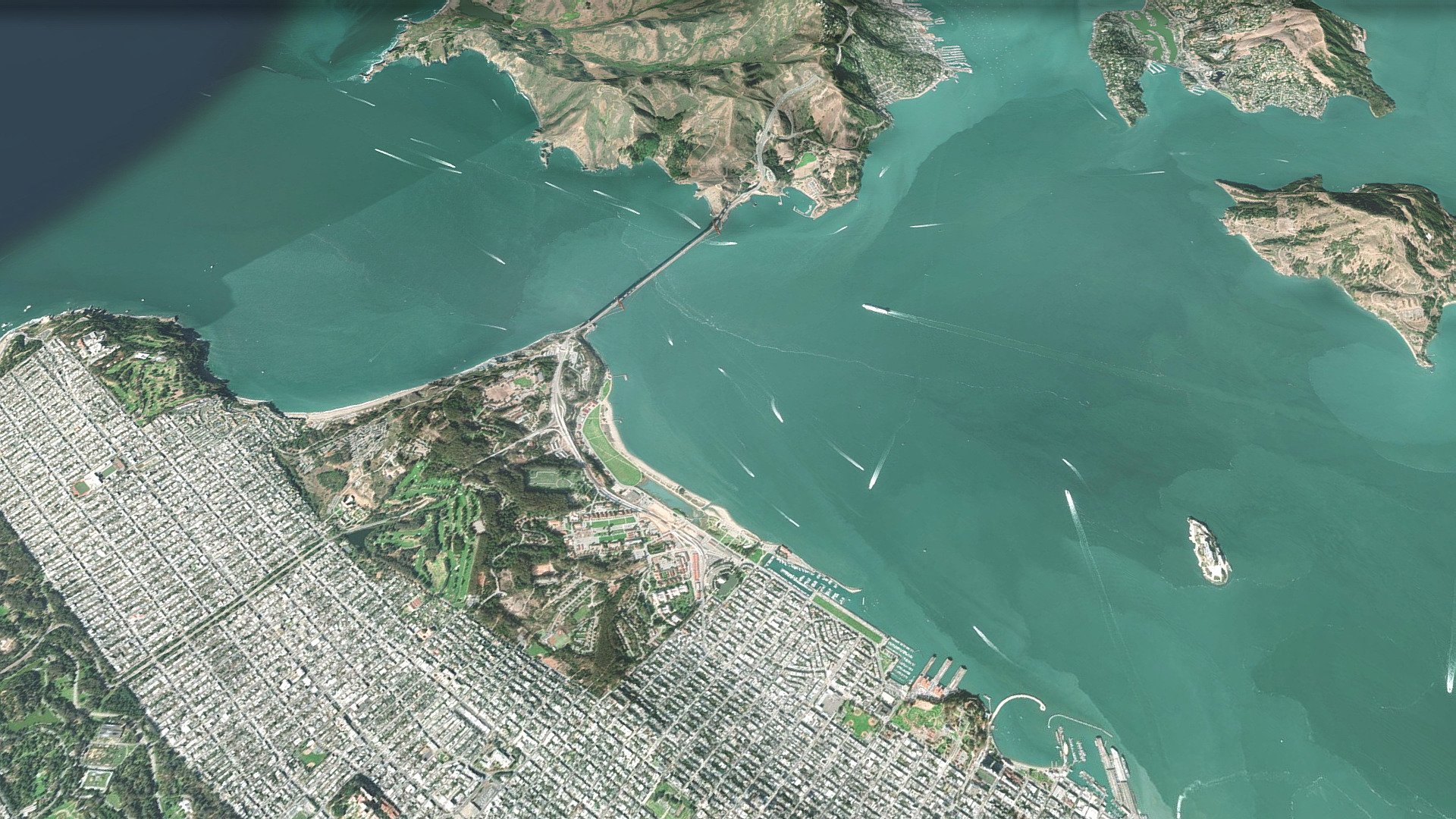 San Francisco Bay, California - Download Free 3D model by Nate Loper 🗺️ ...