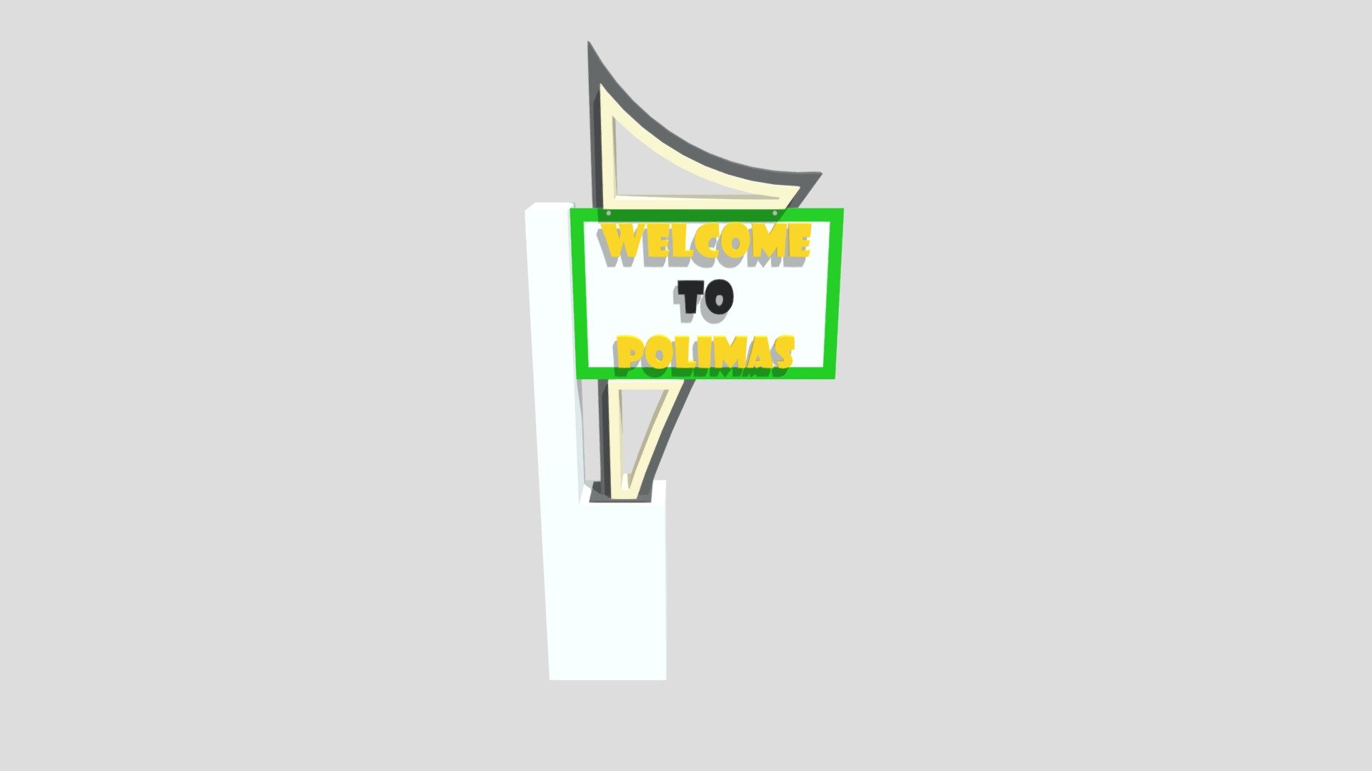 WELCOME TO POLIMAS - Download Free 3D model by sollehenruddynoorhaimmee ...