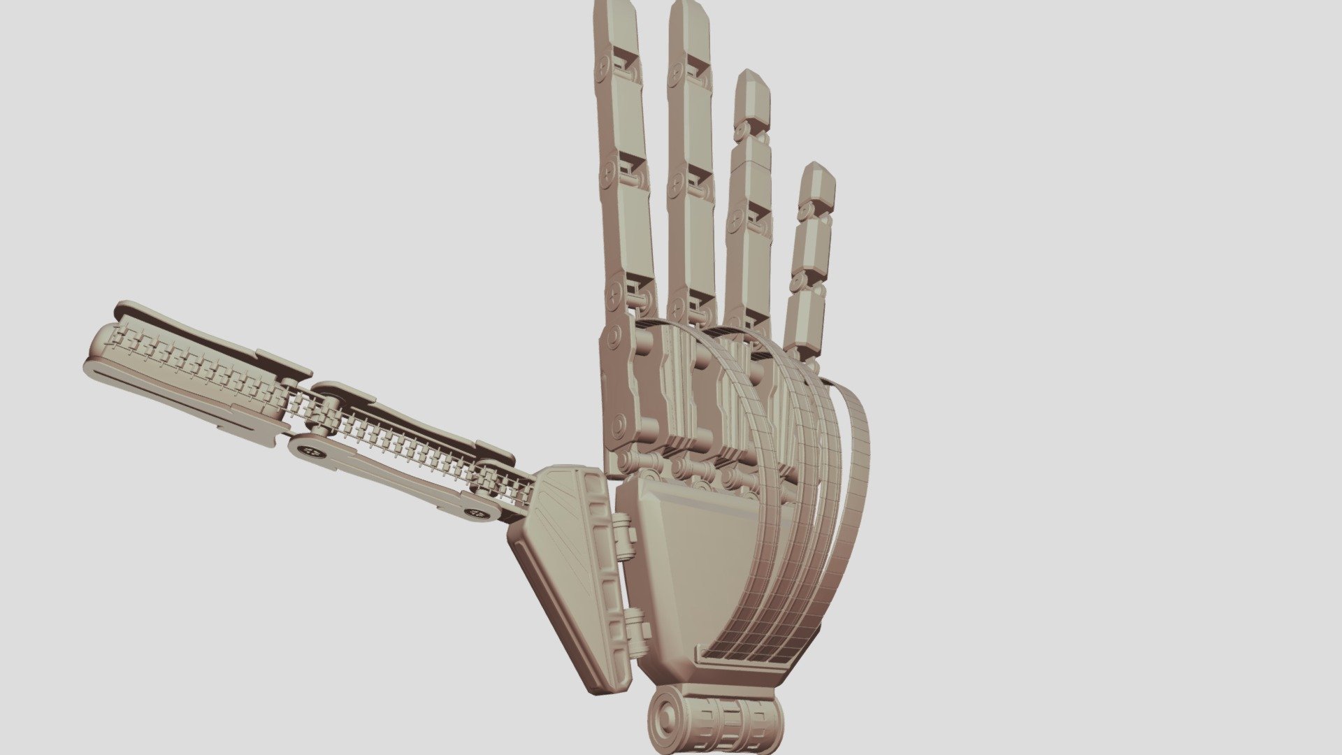 Robot Hand - 3D model by Elizabeth Rose (@RoseRootStudio) [eaa9acd ...