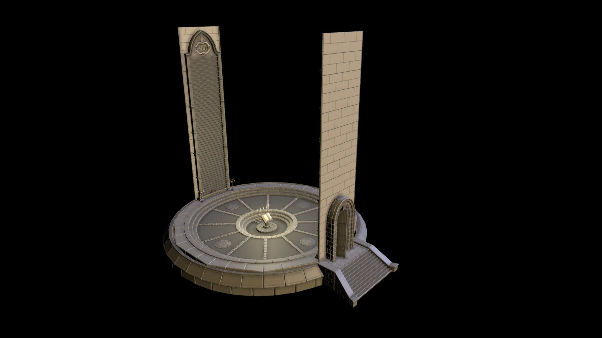 Tower bottom (baking) - 3D model by • Less • (@lessart) [eaad3e6 ...