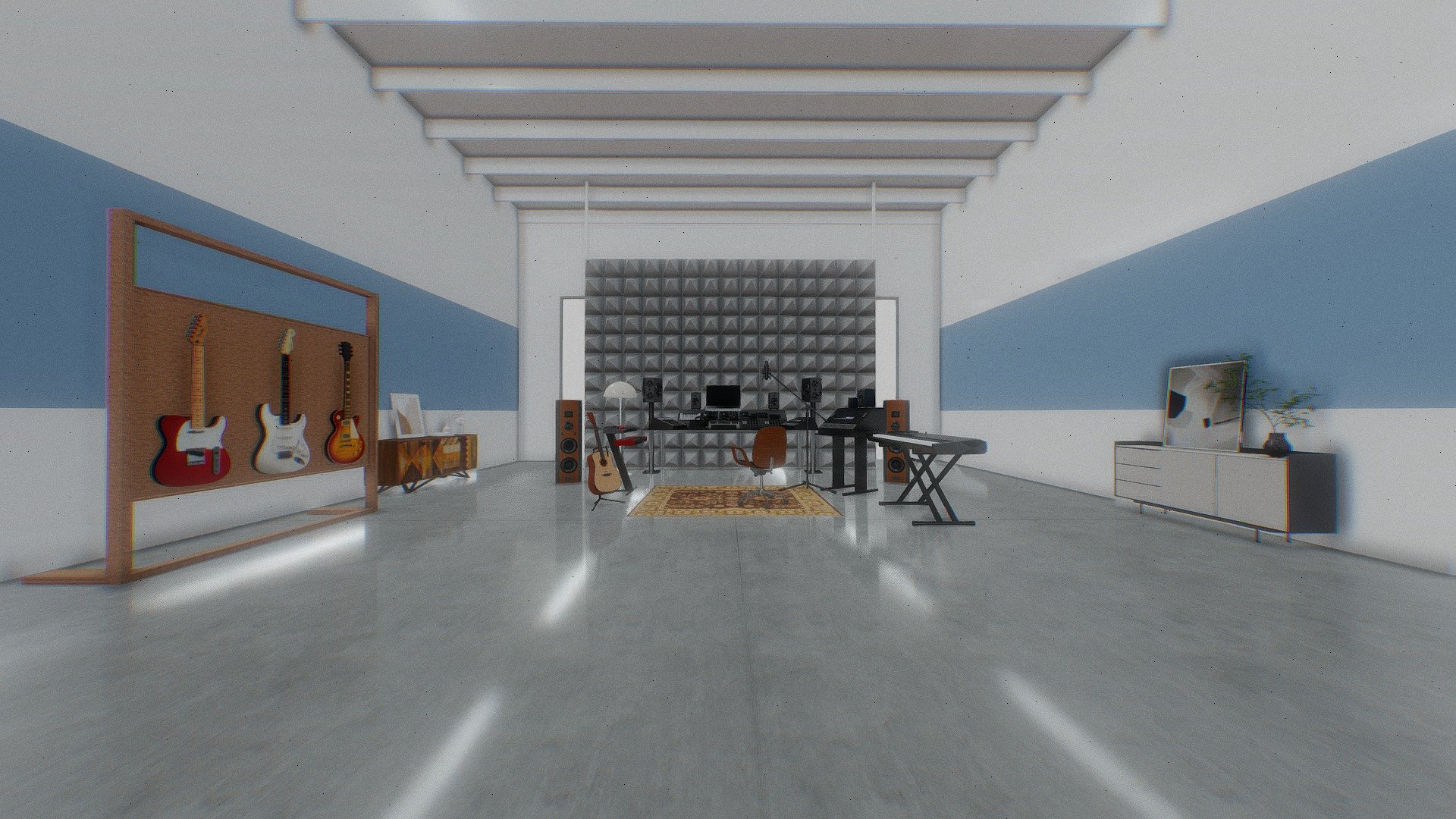 Music scene - Buy Royalty Free 3D model by okotaru (@loaferspore ...